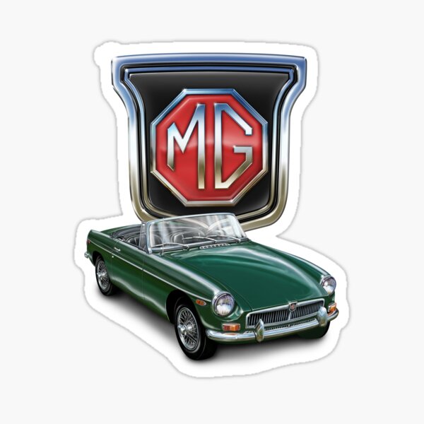 "MGB British Racing Green" Sticker for Sale by davidkyte | Redbubble