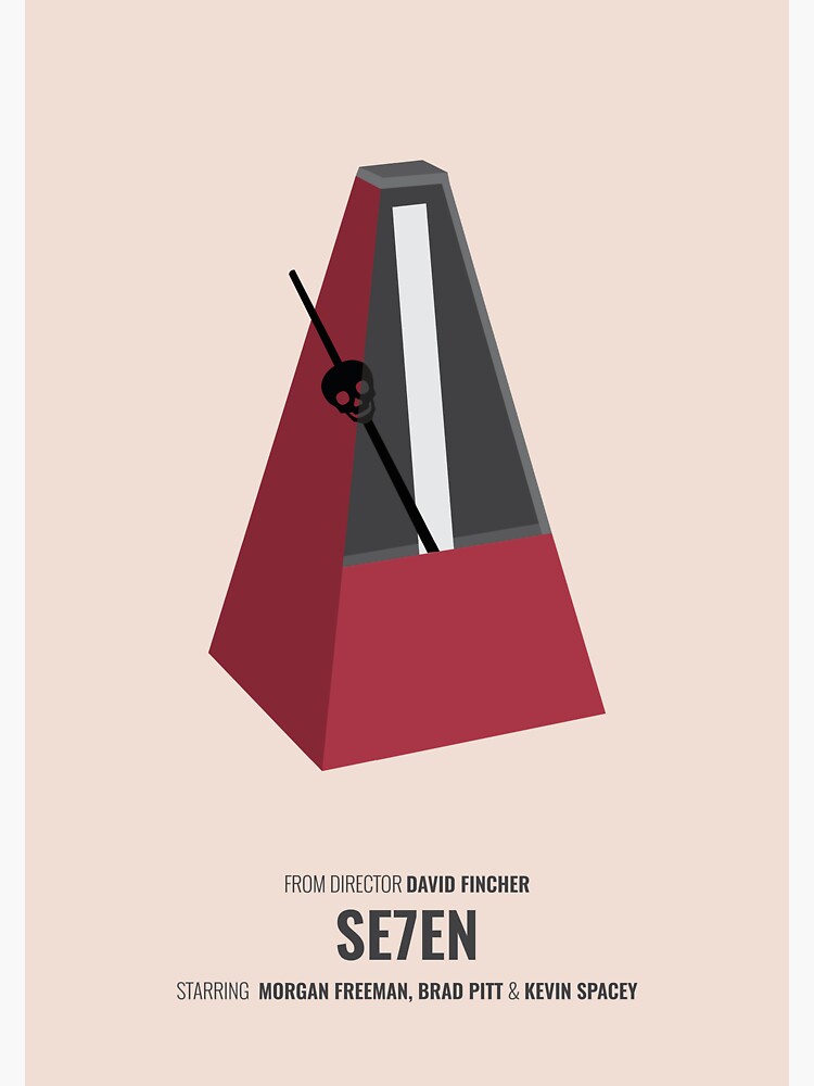 "Seven Film Art" Sticker by archipelago-art | Redbubble