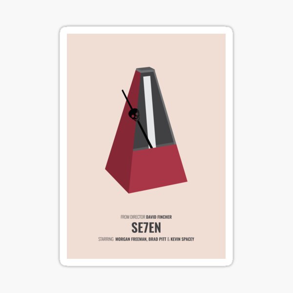 "Seven Film Art" Sticker by archipelago-art | Redbubble