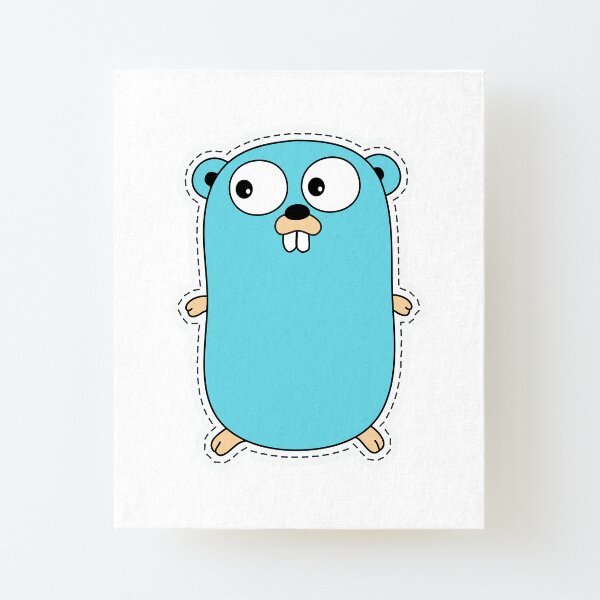 Go Programming Golang Gopher Mounted Print For Sale By Vladocar Redbubble 1081