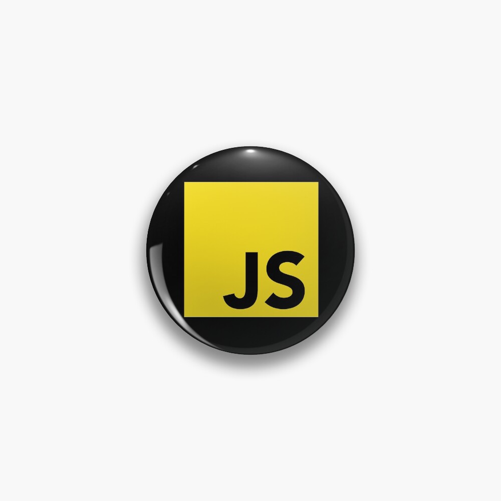 "JavaScript Programmer Logo" Pin for Sale by vladocar | Redbubble