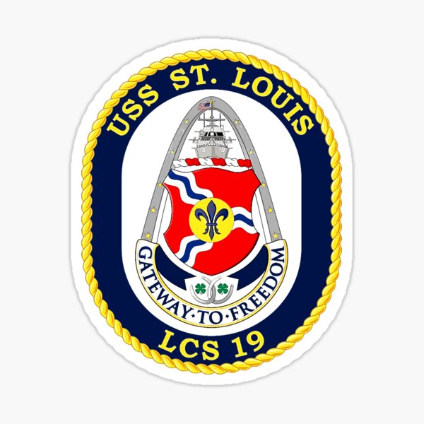"LCS-19 USS St. Louis" Sticker by Quatrosales | Redbubble