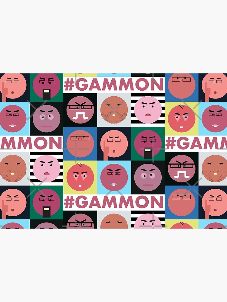 "#GAMMON - HASHTAG GAMMON - WALL OF GAMMON" Mask for Sale by Clifford ...