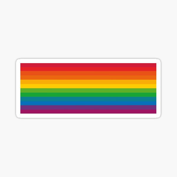 "Graduated rainbow stripes" Sticker for Sale by helengarvey | Redbubble