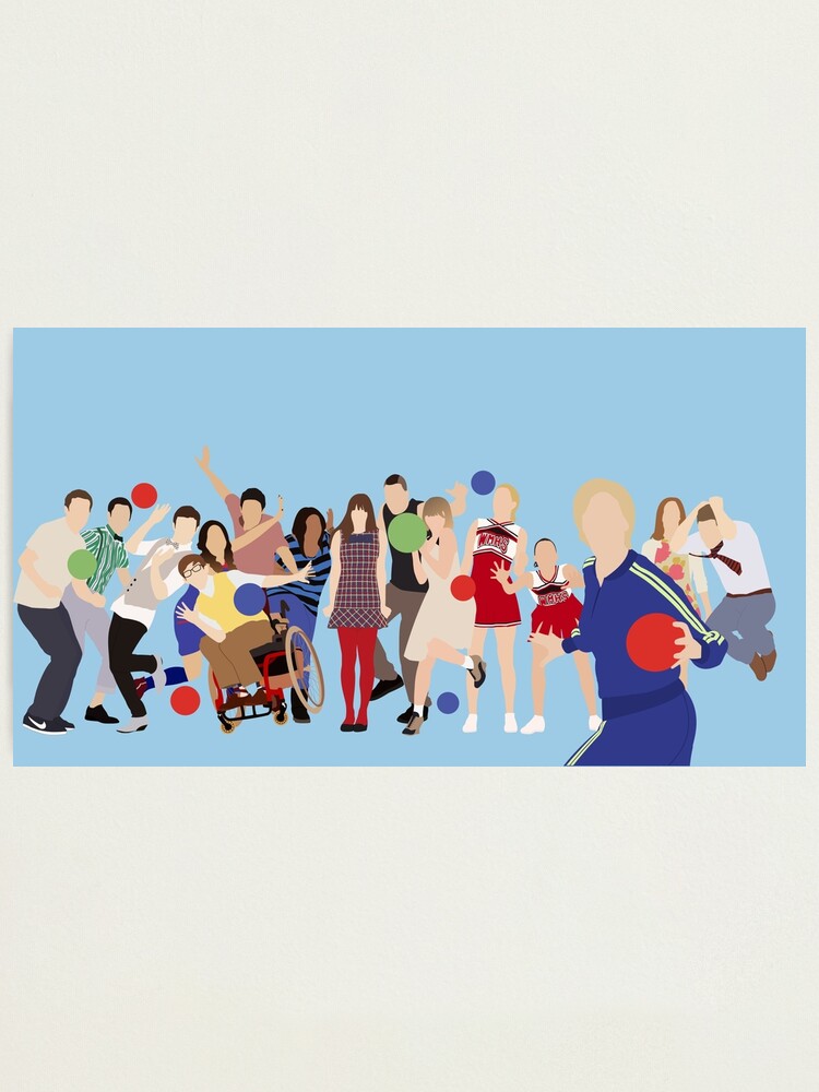 "Glee Characters" Photographic Print by JumpingHelen | Redbubble