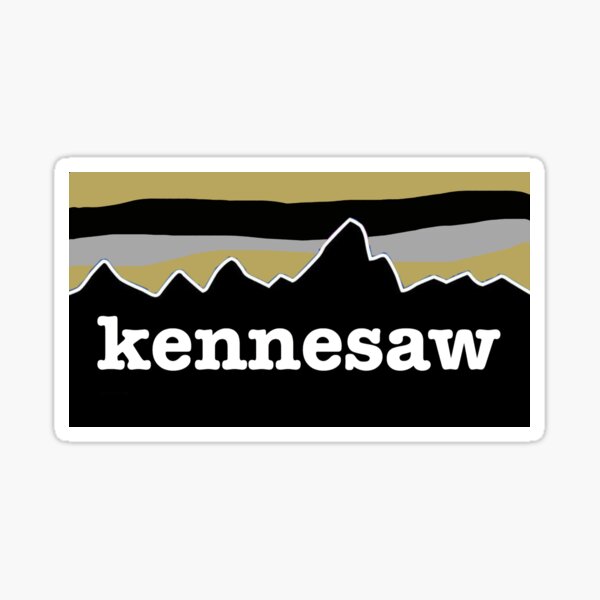 ""kennesaw" mountain style" Sticker for Sale by emily-daly | Redbubble