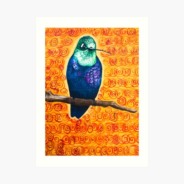 "aztec hummingbird" Art Print by artnculture | Redbubble