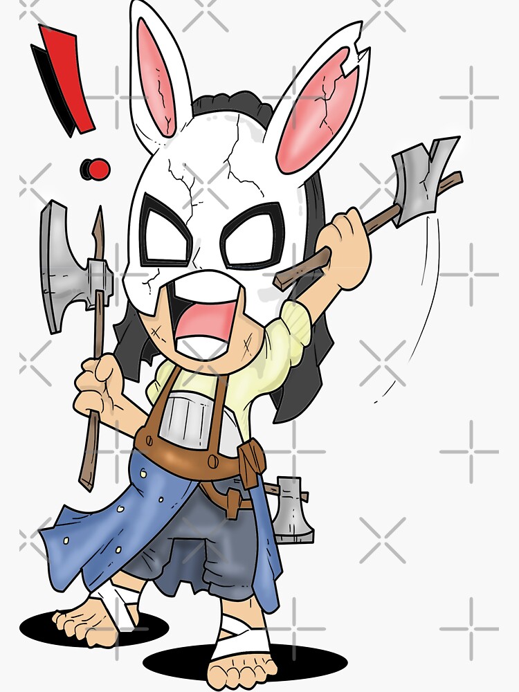 "the hatchet thrower by patrick olsen" Sticker for Sale by ...