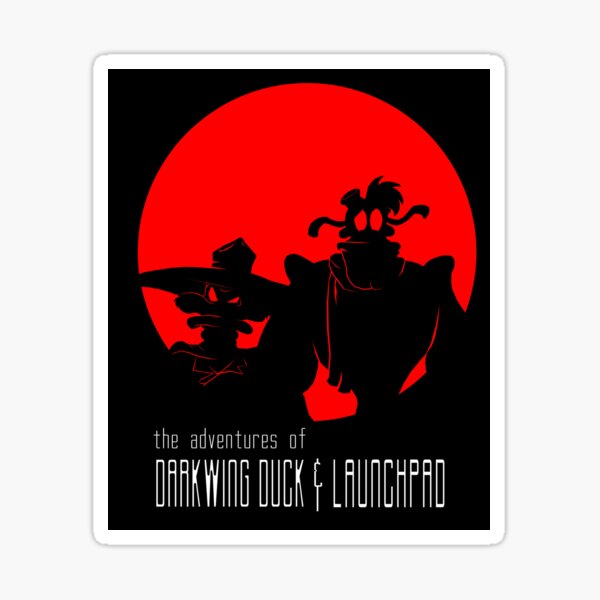 "The Adventures of Darkwing Duck & Launchpad" Sticker by DJohea | Redbubble