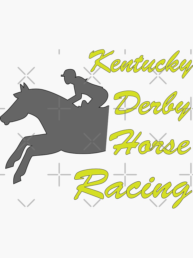 "derby racing" Sticker for Sale by Designer-amjed | Redbubble