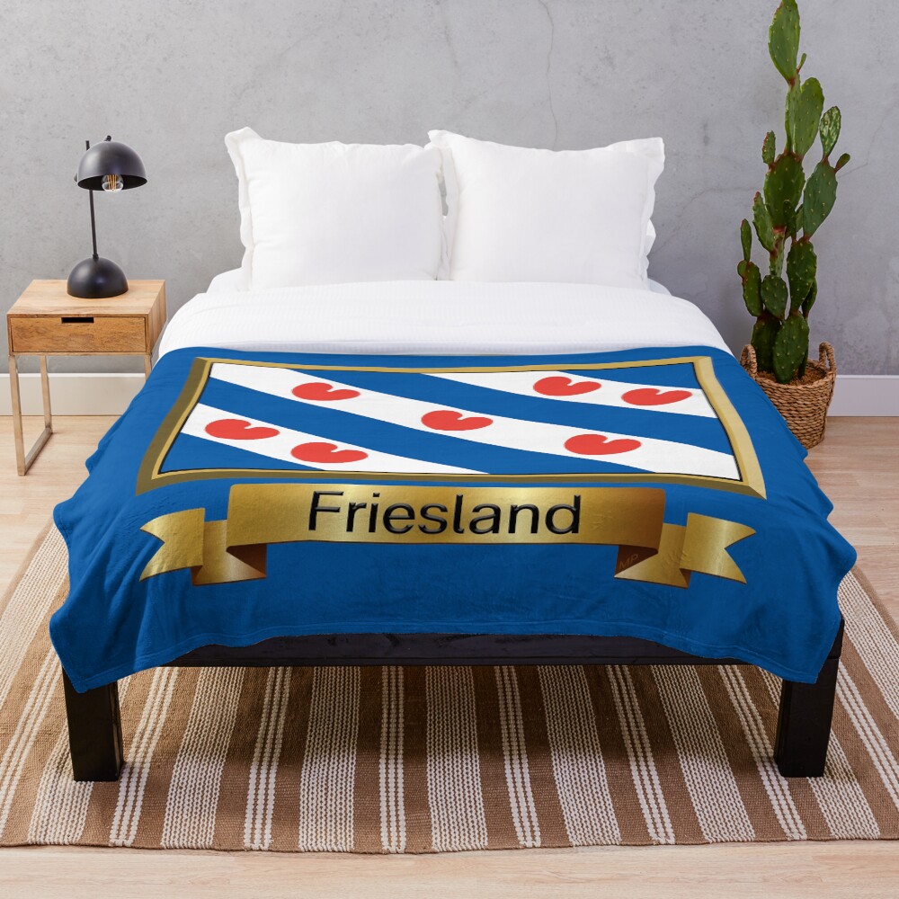 "Friesland Flag Gifts, Stickers & Products - Named" Throw Blanket for ...