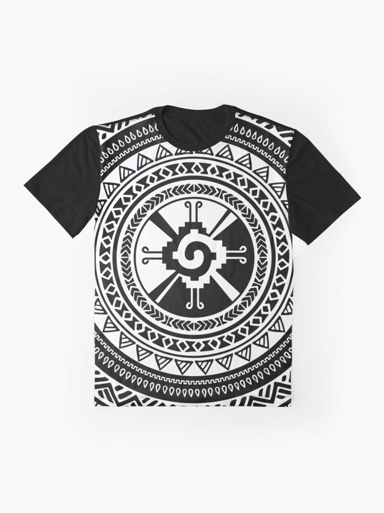 "Hunab Ku Mayan symbol black and white" T-shirt for Sale by Nartissima ...