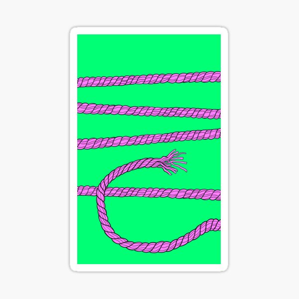"Ropes Neon" Sticker for Sale by SomeSpaceCrafts | Redbubble