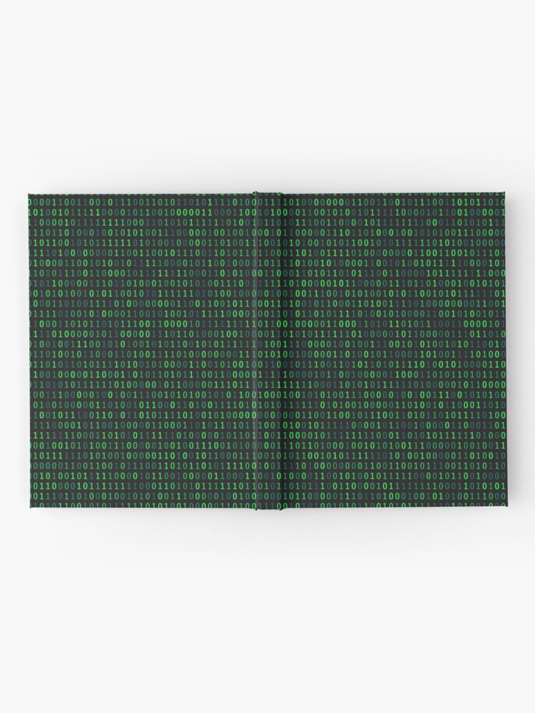 "Binary code pattern 10101 green neon retro 80s computer screen black ...