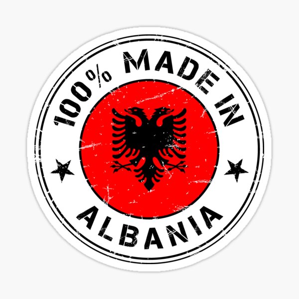 "Albania Albanian flag flag double-headed eagle" Sticker for Sale by ...