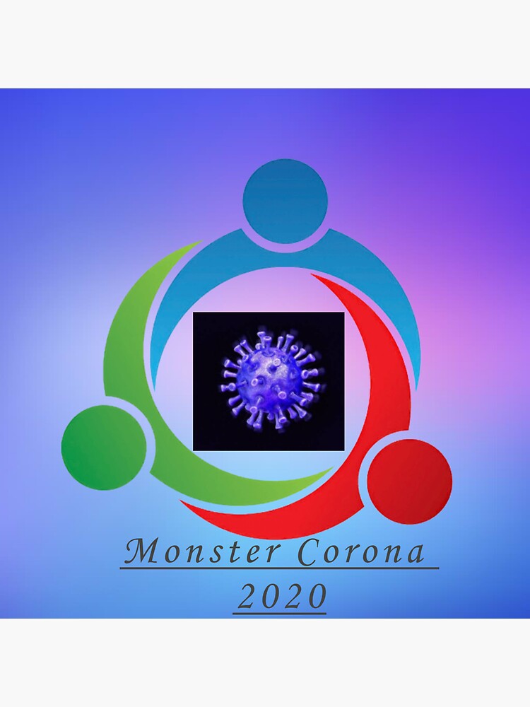 "An exclusive workart of monster corona virus" Sticker for Sale by ...
