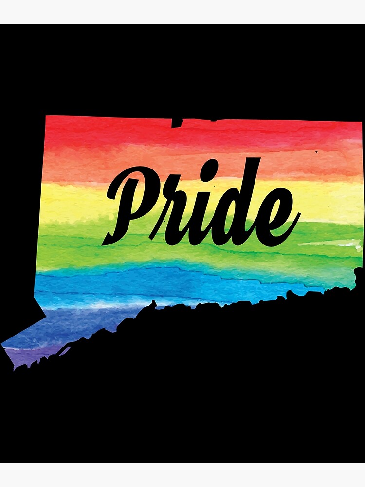 "Gay Pride Flag Connecticut LGBT Month Lesbian Bisexual" Canvas Print ...