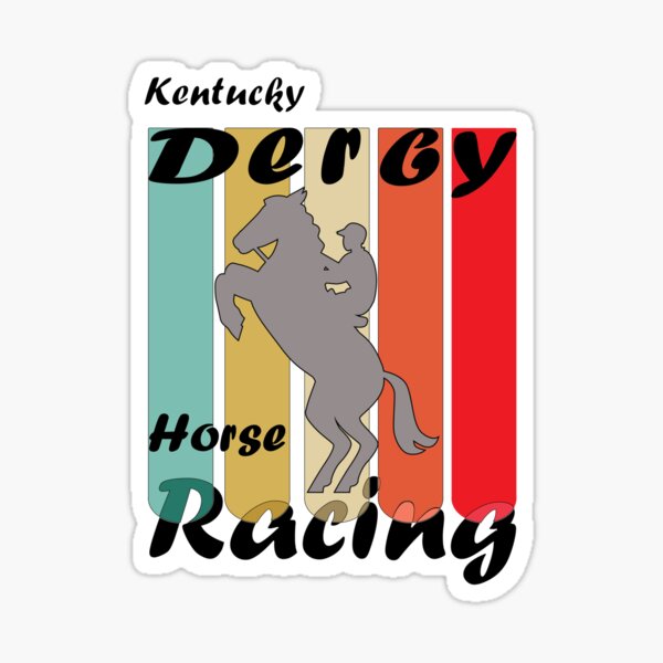 "derby horse racing" Sticker by Designer-amjed | Redbubble