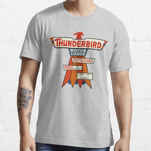 "The Vintage Thunderbird Motel Sign" T-shirt for Sale by rogue-design ...