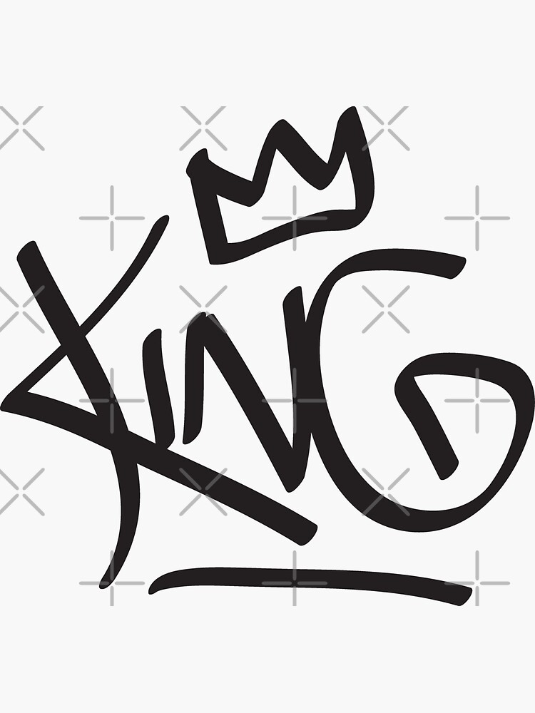 "King Tag" Sticker for Sale by SamuelMolina | Redbubble