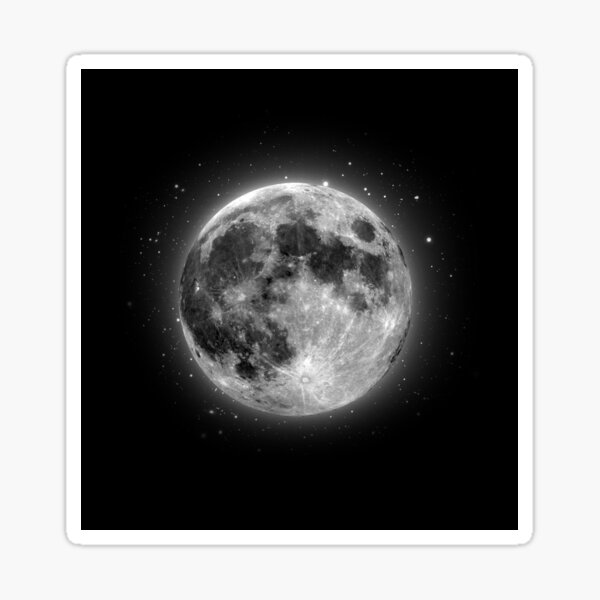 "moooon" Sticker for Sale by Emojiames | Redbubble