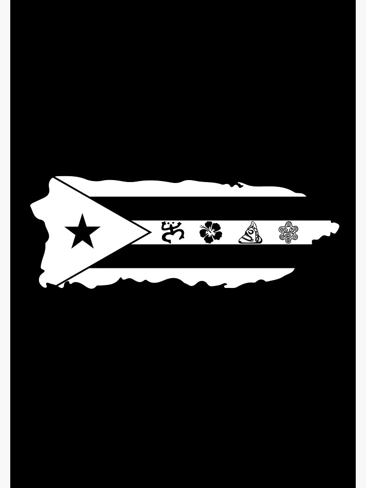 "Puerto Rico Flag Map Taino Cemi Hibiscus Sol Coqui" Spiral Notebook ...