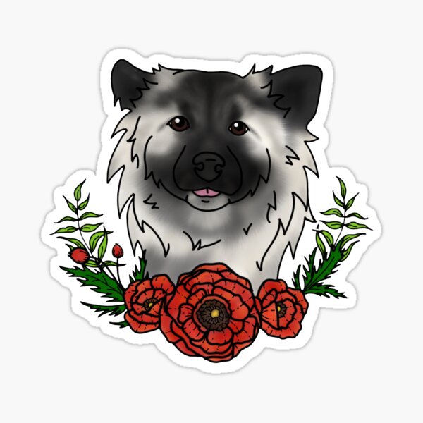 "Fluffy Dog " Sticker by Feather-n-Fluff | Redbubble