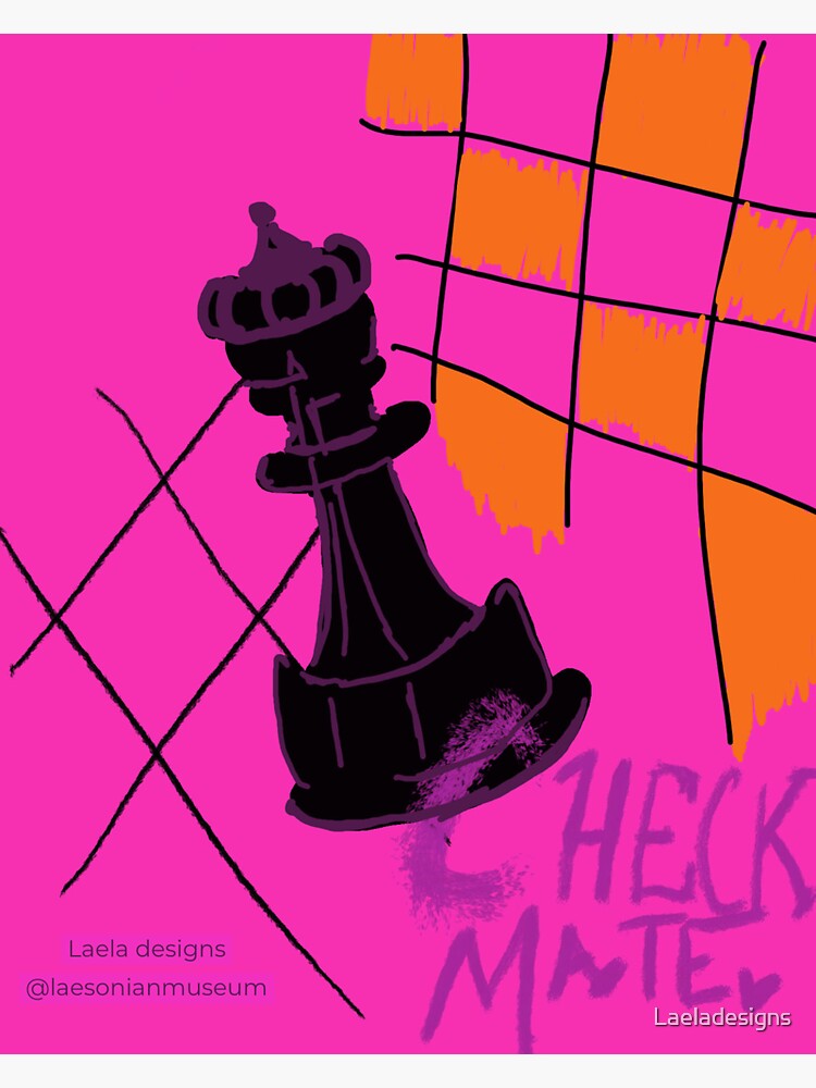 "Check Mate" Sticker by Laeladesigns | Redbubble
