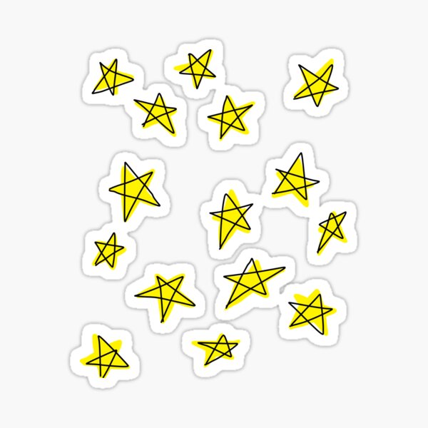 "gold star sticker pack" Sticker for Sale by lemonadehoney | Redbubble