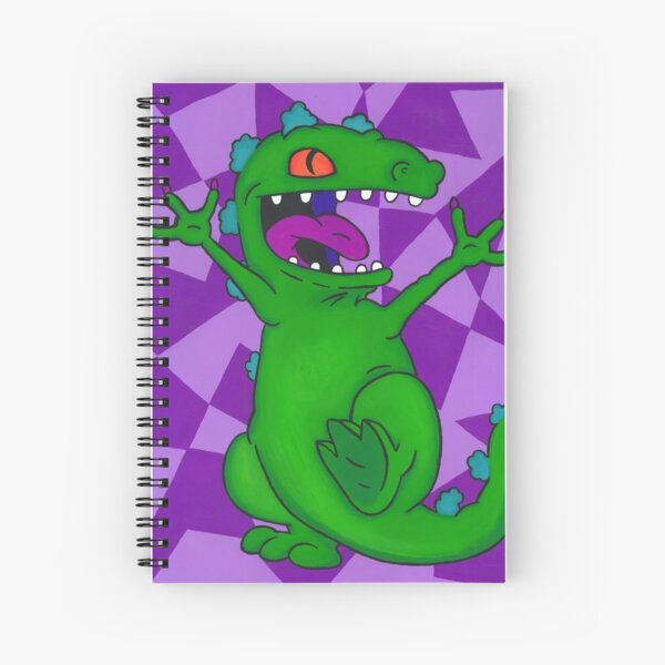 "Reptar Rugrats Nickelodeon Dinosaur T-rex painting on canvas paper ...