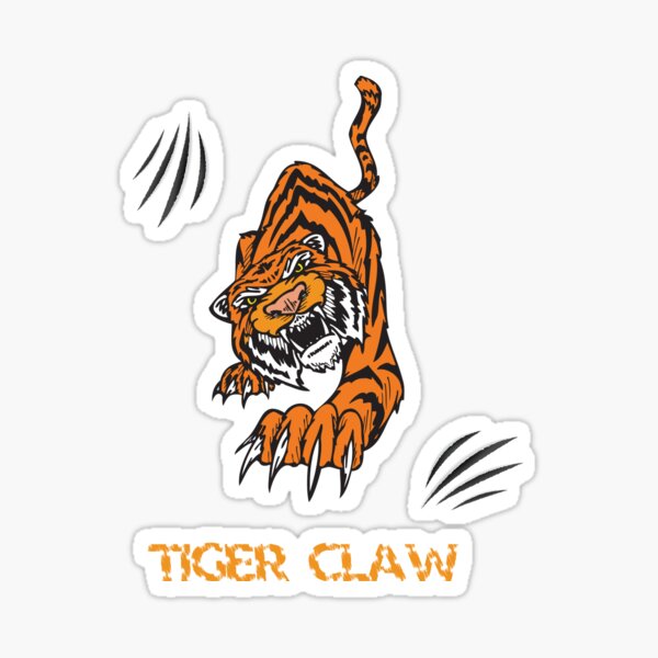 "Tiger claw" Sticker for Sale by benslimanhakim | Redbubble