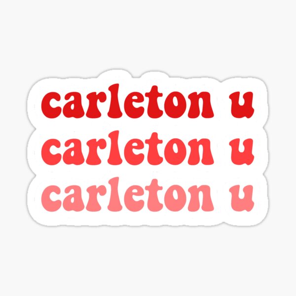 "Carleton University " Sticker for Sale by emilysowa | Redbubble