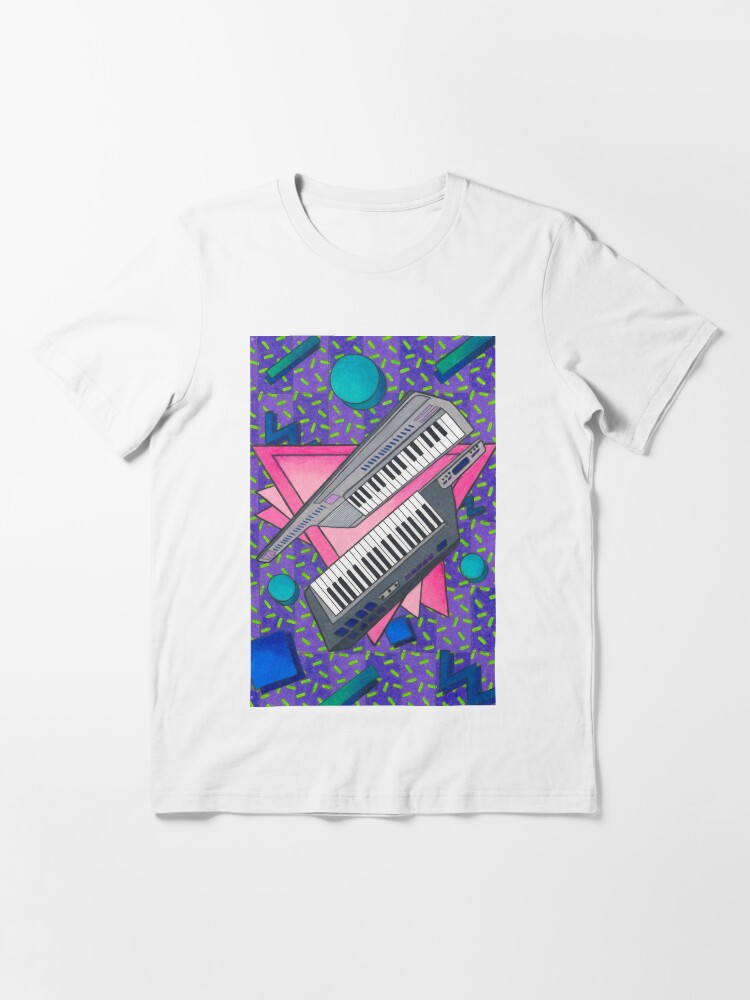 "80's Keyboard Keytar Keyboard" T-shirt for Sale by AbbysRadArt ...