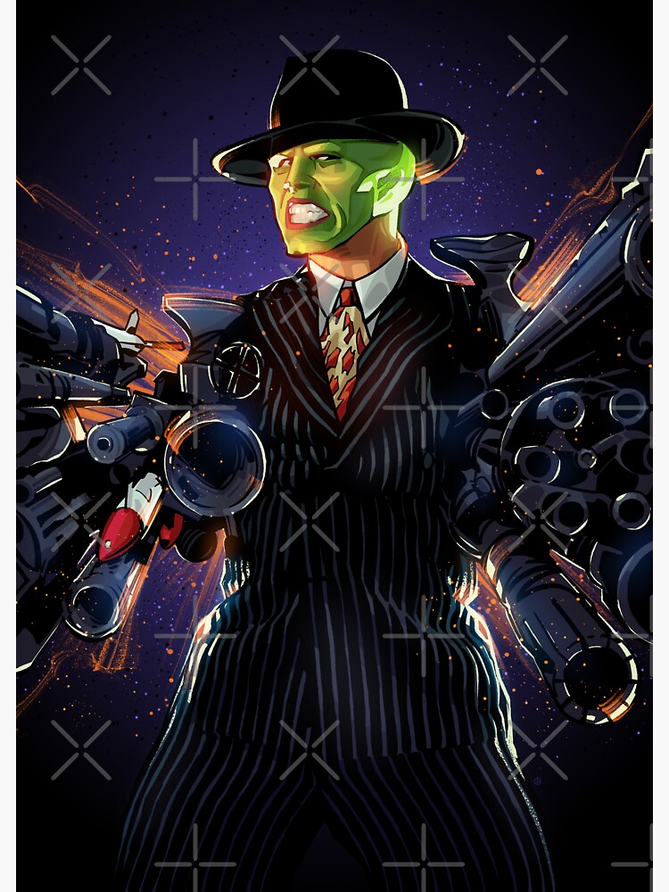 "The Mask" Sticker by n-abakumov | Redbubble