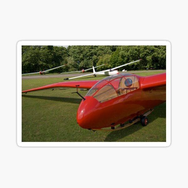 "Vintage glider/sailplane." Sticker for Sale by sandyprints | Redbubble