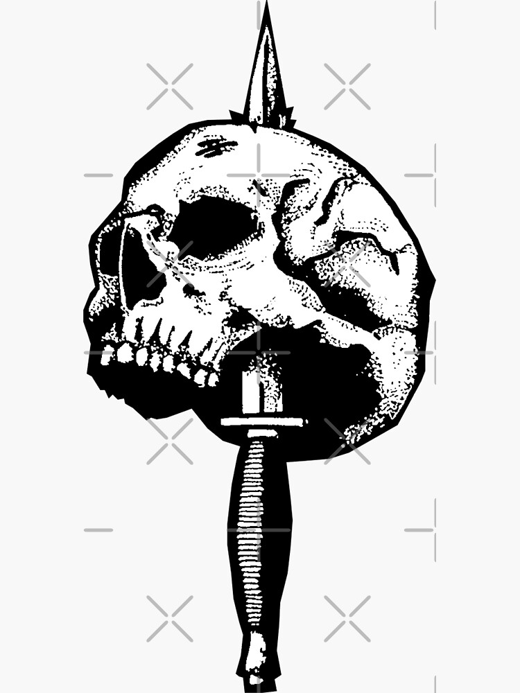 "Commando Dagger Skull" Sticker for Sale by Ally-Artwork | Redbubble
