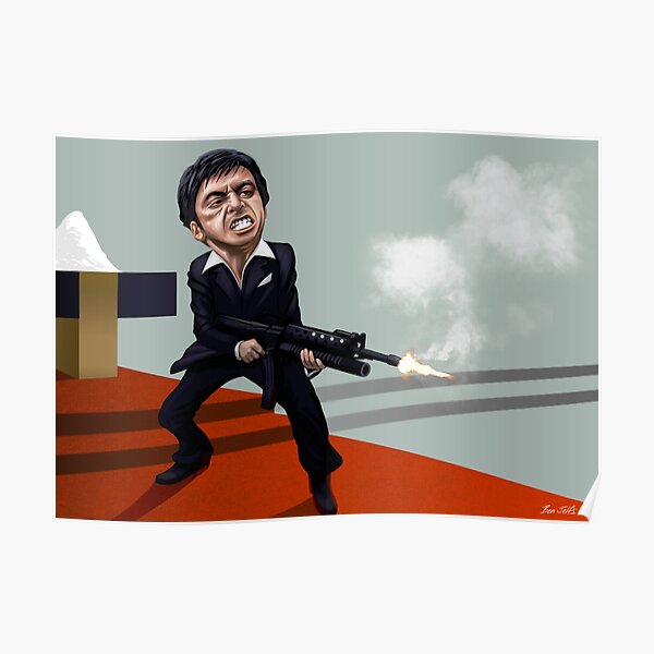 "Scarface" Poster by benjelfs | Redbubble