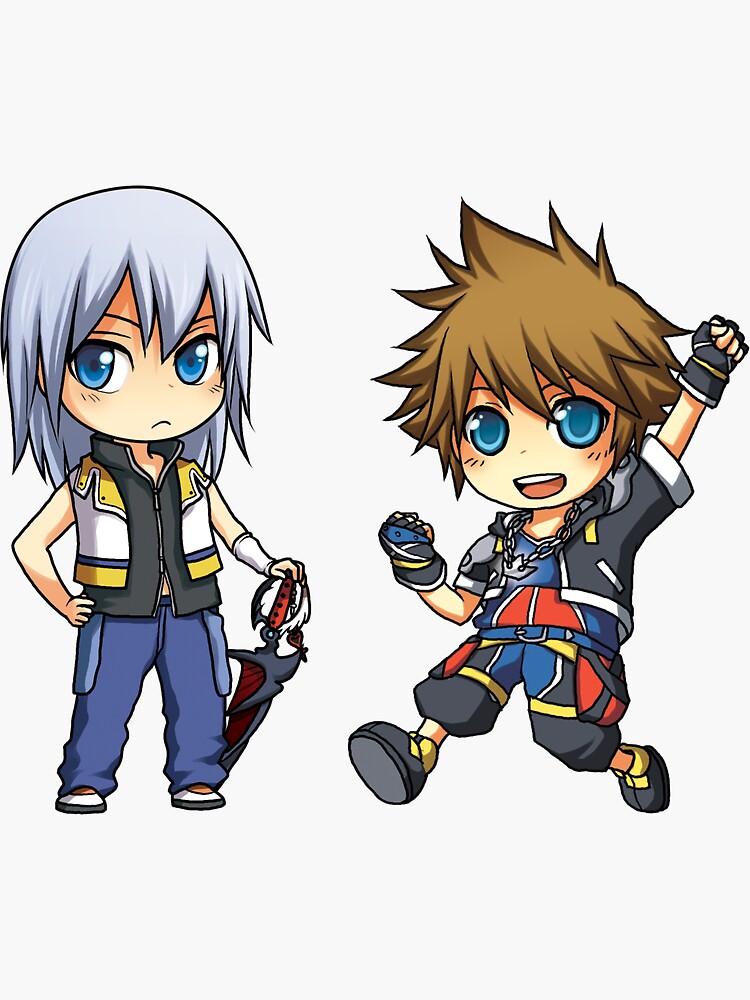 "KH - Sora/Riku set" Sticker for Sale by banafria | Redbubble