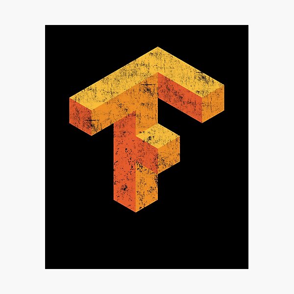 "Vintage TensorFlow Logo" Photographic Print by vladocar | Redbubble
