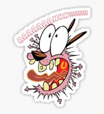 Courage the Cowardly Dog Stickers | Redbubble