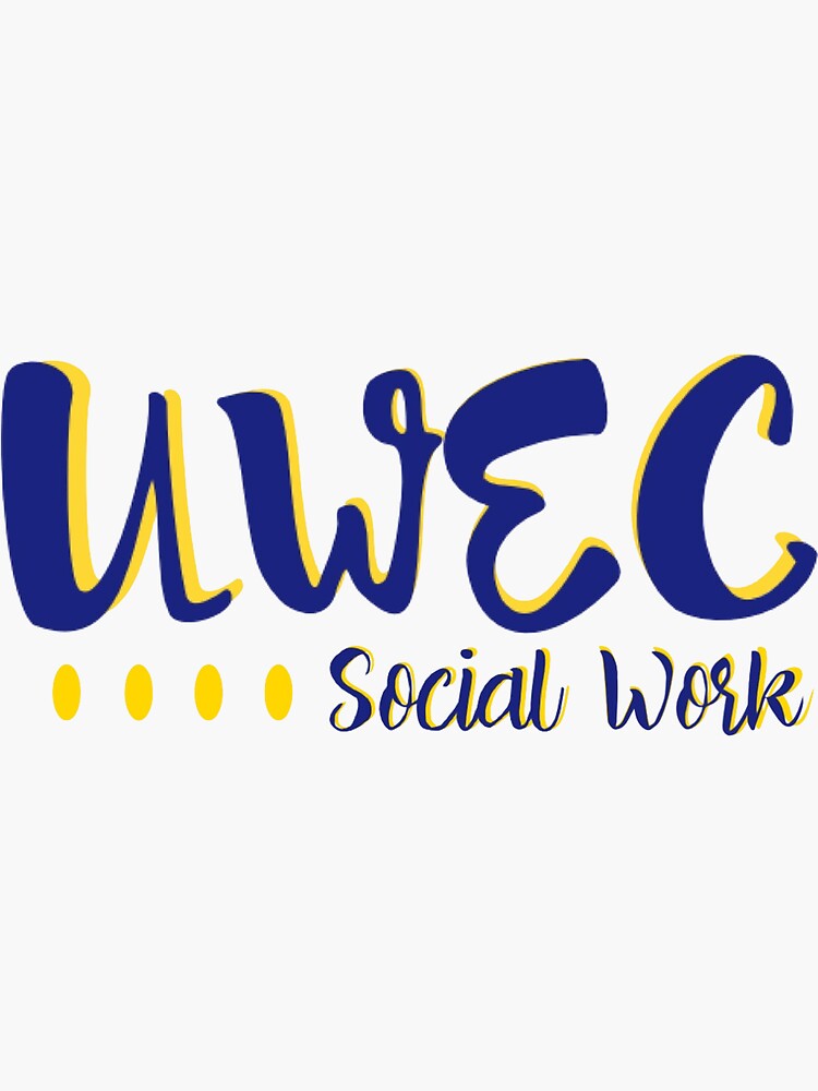 "UWEC Social Work" Sticker by hailieweiss | Redbubble