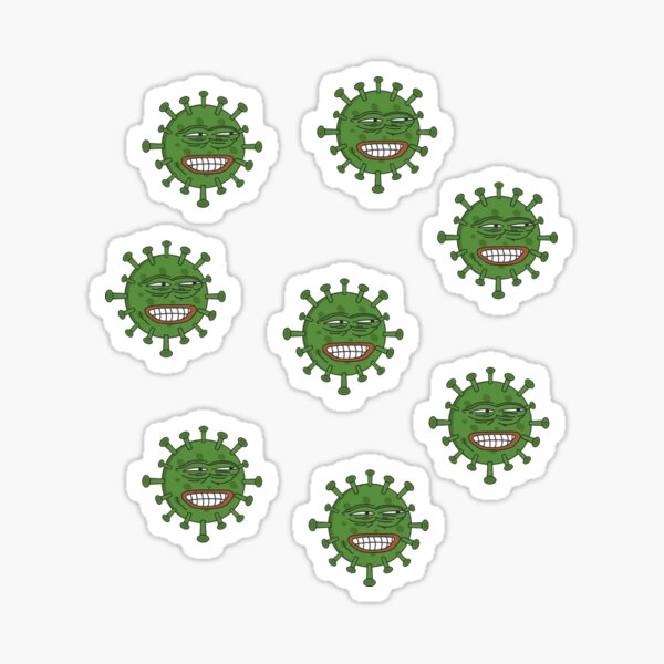 "Pepe Virus Swarm" Sticker for Sale by LibertyTees | Redbubble