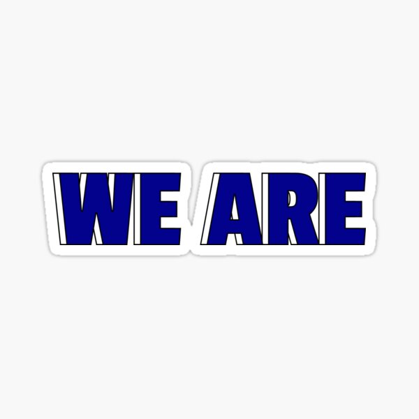 "We are" Sticker for Sale by gschif | Redbubble