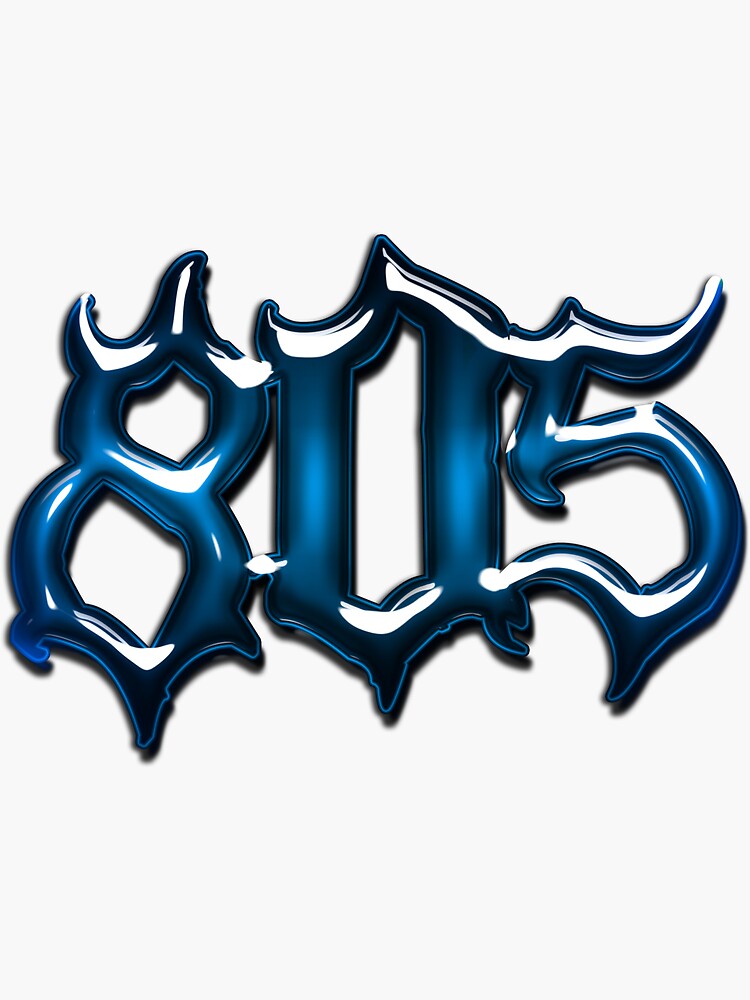 "805" Sticker by 805Wraphics | Redbubble