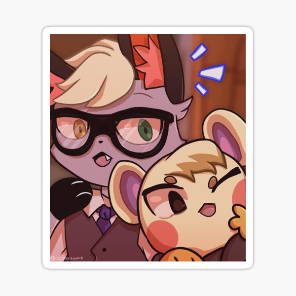 Animal Crossing Raymond Stickers | Redbubble