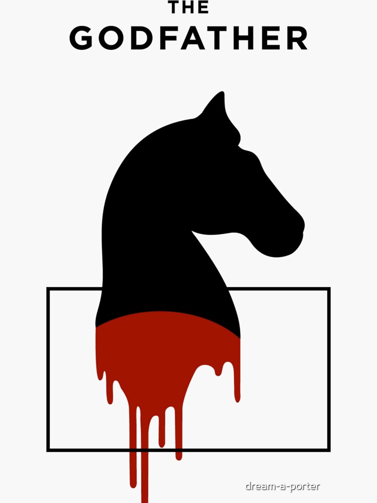 "The godfather minimalist poster" Sticker by dream-a-porter | Redbubble