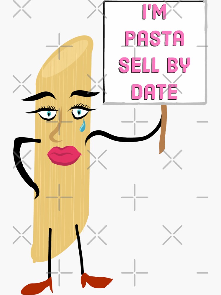 "Sad pasta" Sticker for Sale by PUREDAFTDESIGNS | Redbubble
