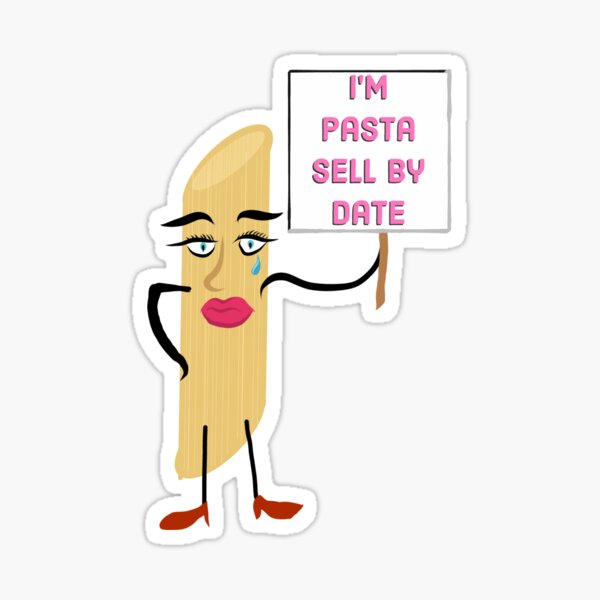 "Sad pasta" Sticker for Sale by PUREDAFTDESIGNS | Redbubble