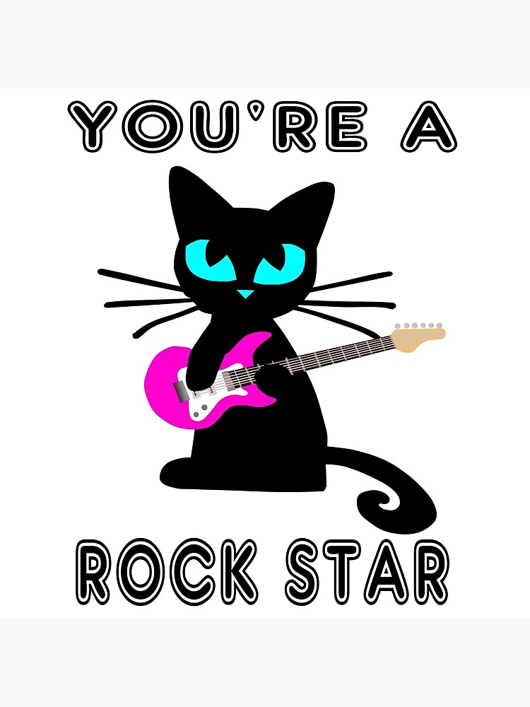 Youre A Rock Star Printable You're A Rockstar" Greeting Card For Sale