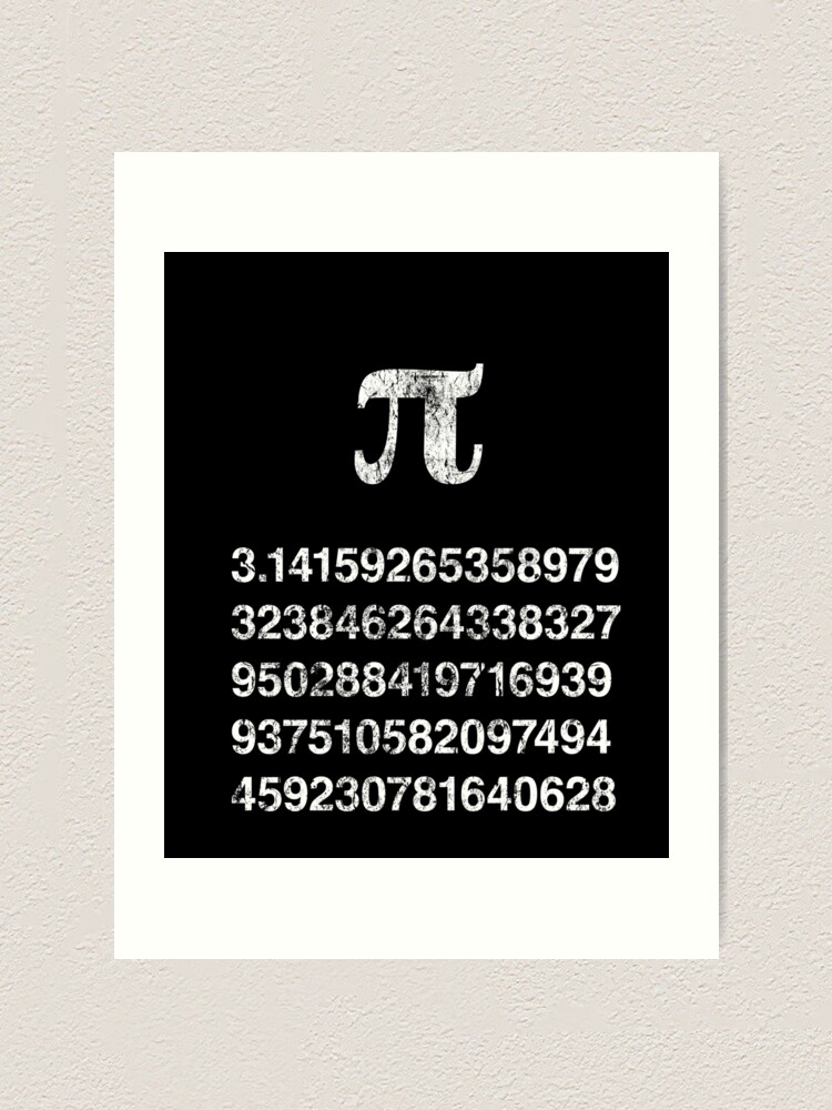 "Vintage Pi Number - Pi Day π symbol " Art Print by vladocar | Redbubble